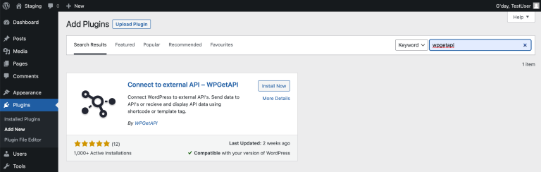 Quick Start | WPGetAPI