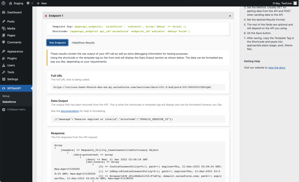Quick Start | WPGetAPI