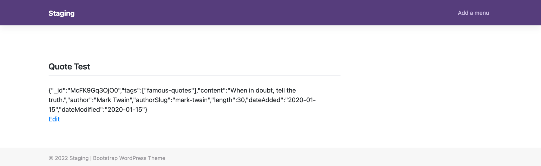 Step by Step Example - WPGetAPI