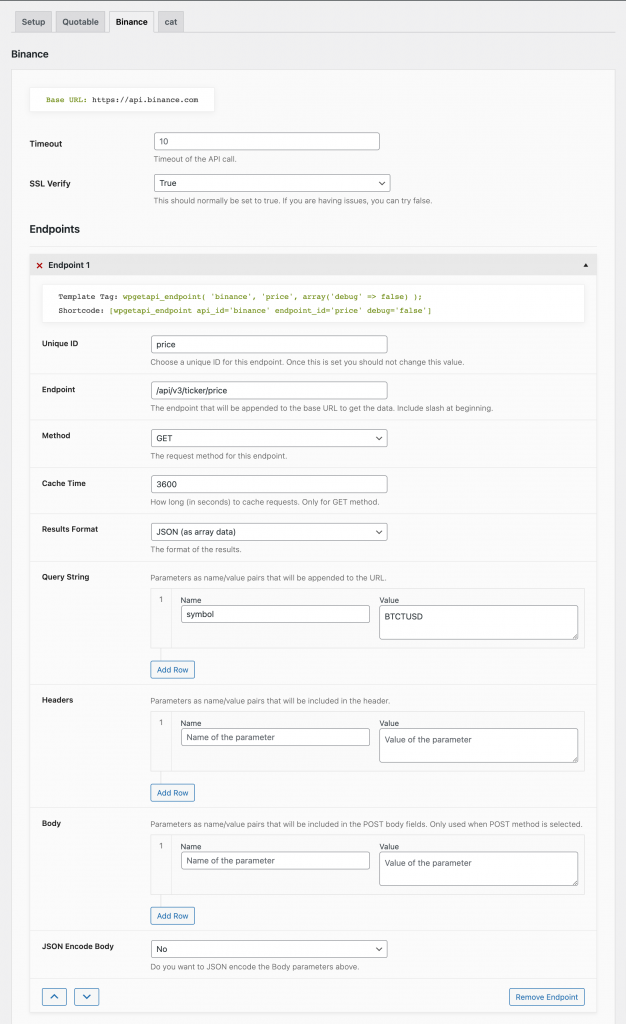 Step by Step Example - WPGetAPI