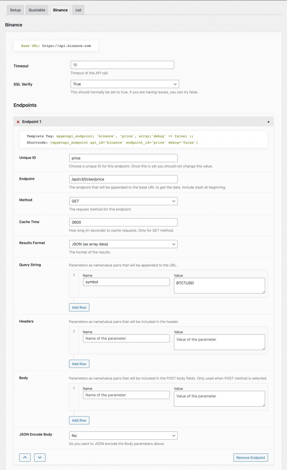 Step by Step Example - WPGetAPI
