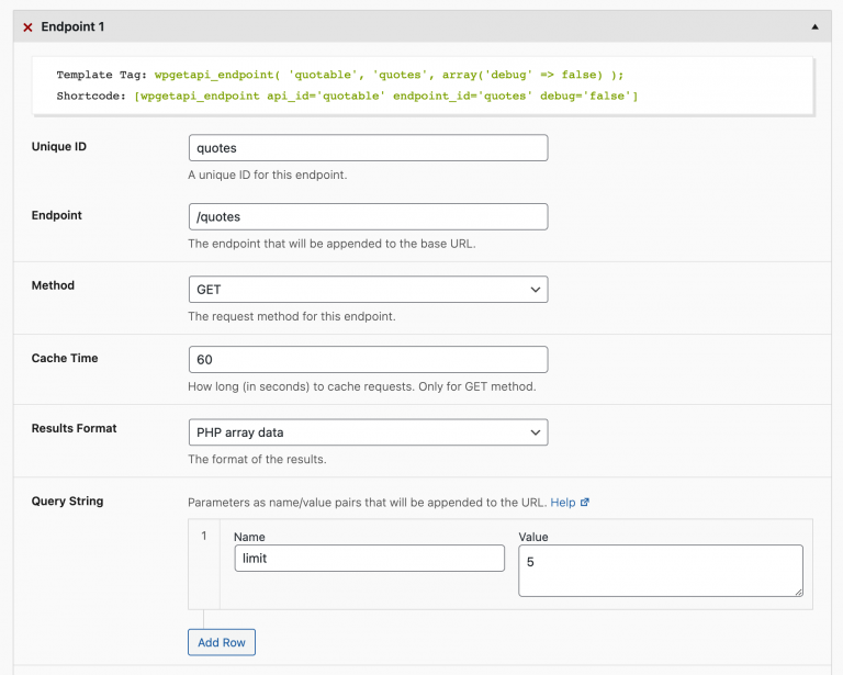 Connect to wpDataTables - WPGetAPI