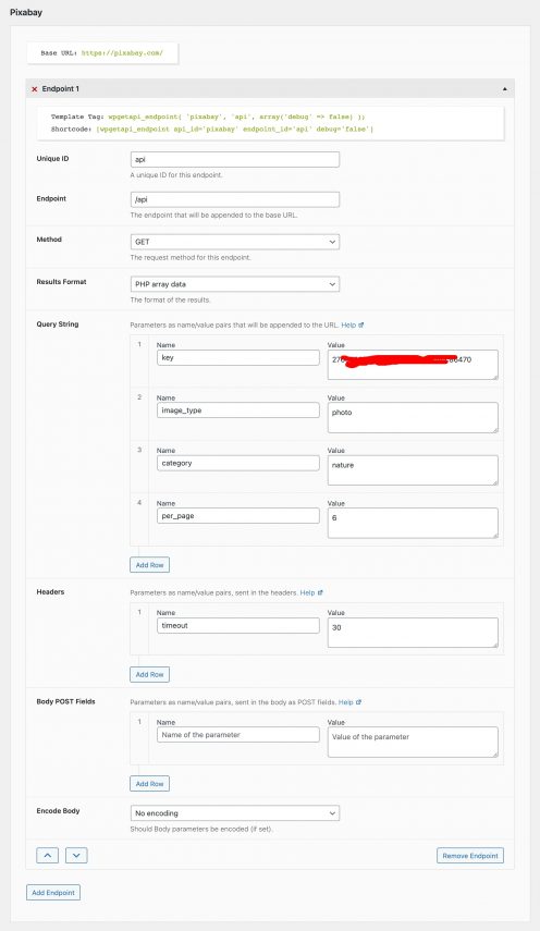 Format API to Image Gallery | WPGetAPI