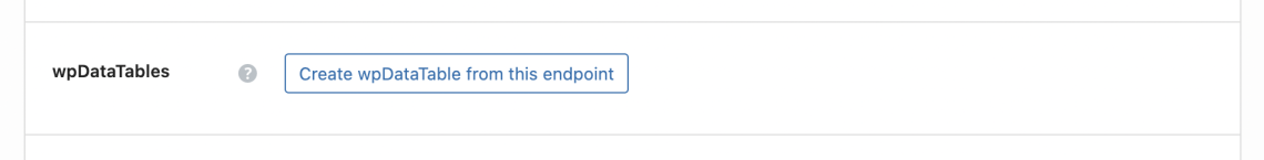 wpDataTables to API | WPGetAPI