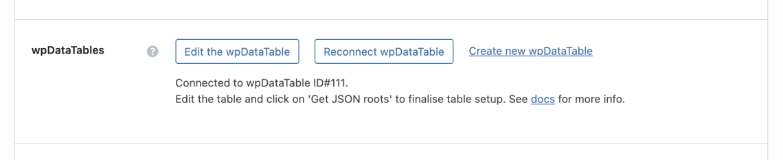 wpDataTables to API | WPGetAPI