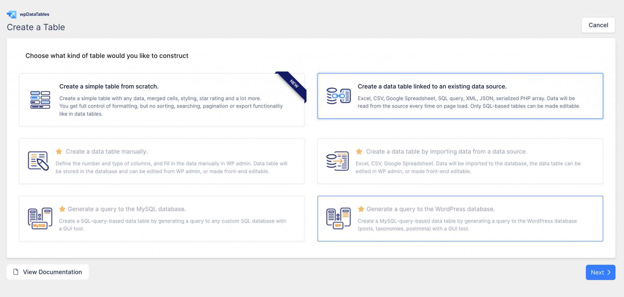 Using with wpDataTables - WPGetAPI