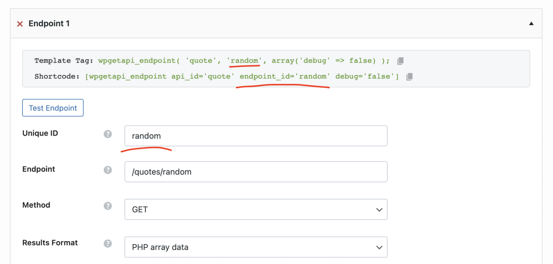 Endpoint Page | WPGetAPI Endpoint Page | WPGetAPI