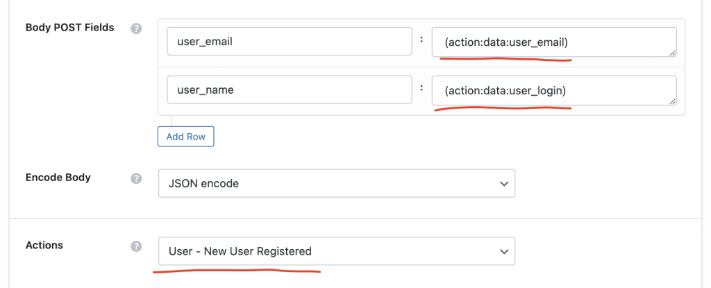 Call API on user registration | WPGetAPI